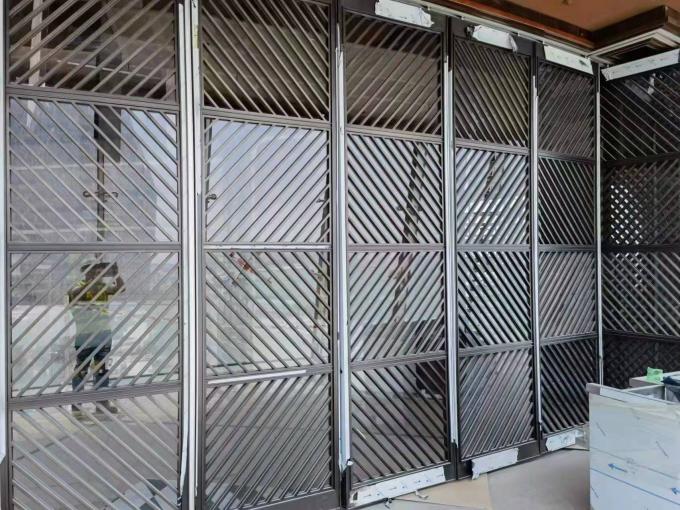 Custom Stainless Steel Operable Screen Partition With Sliding Track Systems