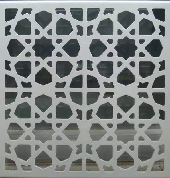 Aluminum Metal Mashrabiya , Architectural Screen , Intricate Geometric ...