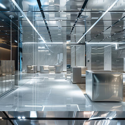 Contemporary Stainless Steel Ceiling Tiles With Fire Resistance