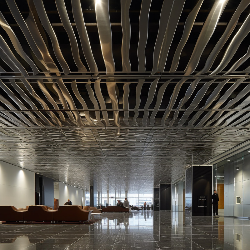 Ceiling Mounted Commercial Grade Stainless Steel Ceiling Tiles For ...