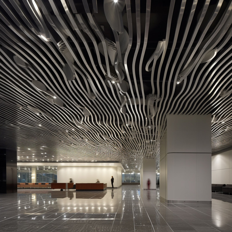 Max Steel Custom Designed Stainless Steel Ceiling Tiles For Hotels