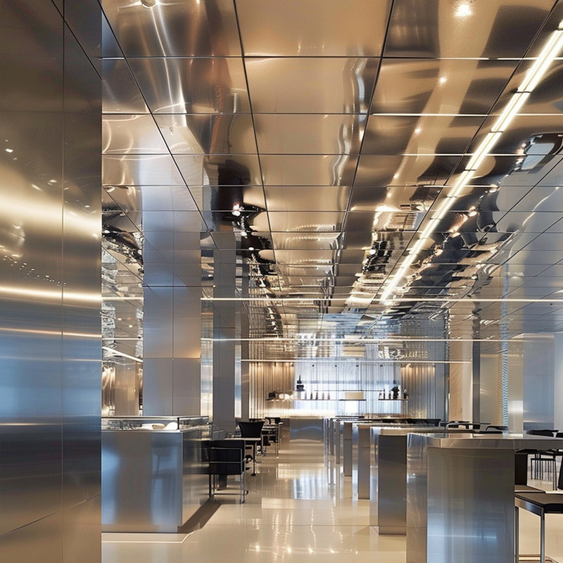 Panel Ukiran 3D Aluminium Intensitas Tinggi Dekoratif Baja tahan karat ...