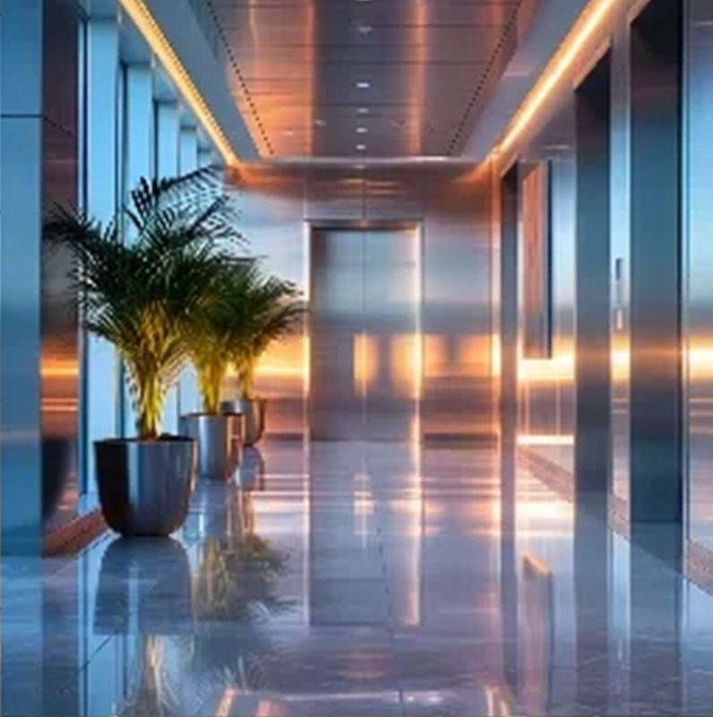 Seamless Stainless Steel Facades , Ultra-Polished , For Luxurious ...